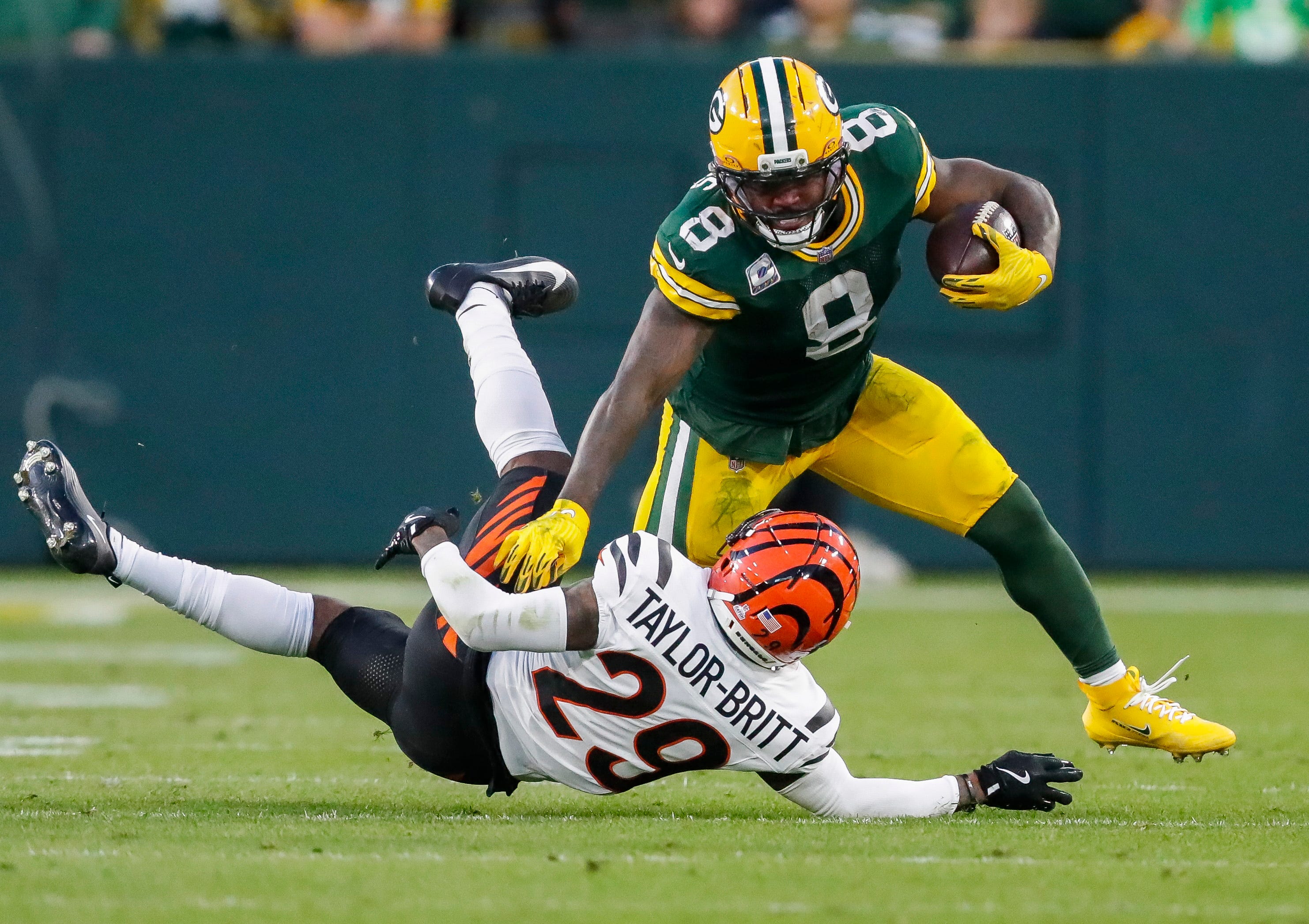 Watch: Packers RB Josh Jacobs was mic'd up for his dominant day vs. Bengals