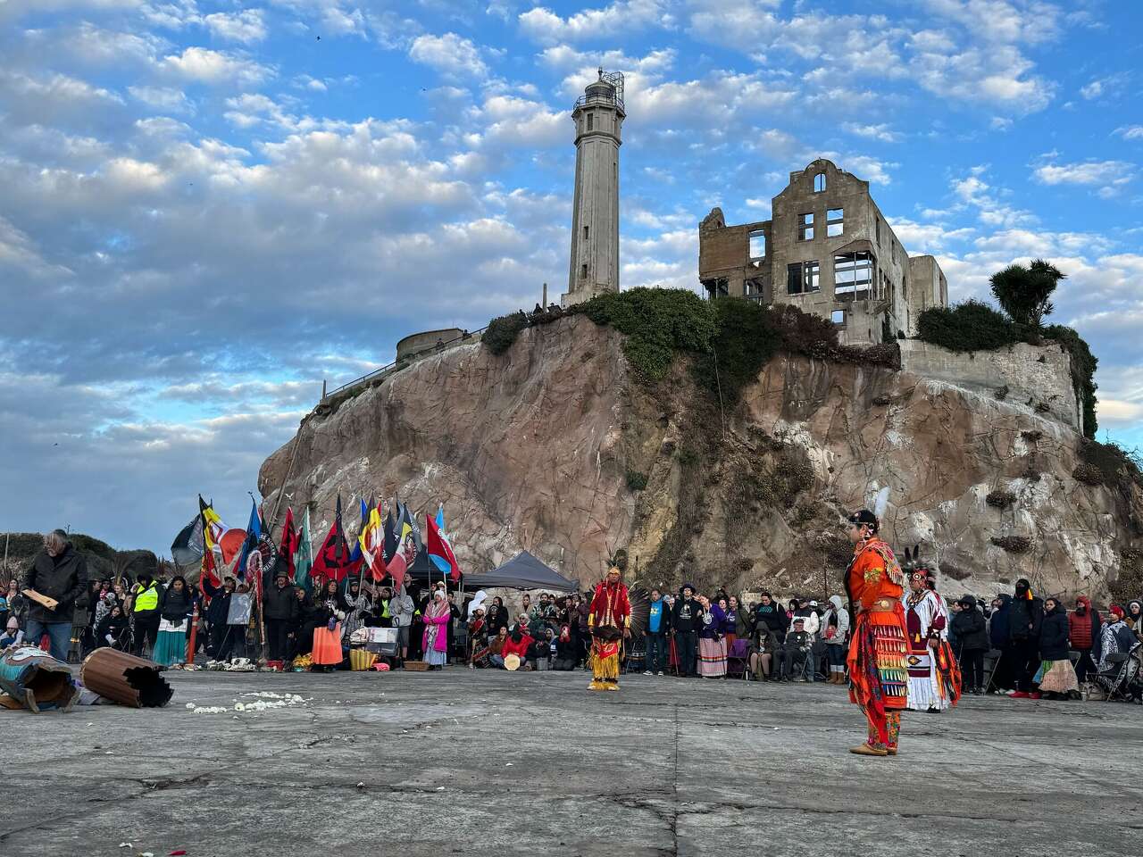 ‘Honor truth in history': Native Americans gather on Alcatraz, with a ...