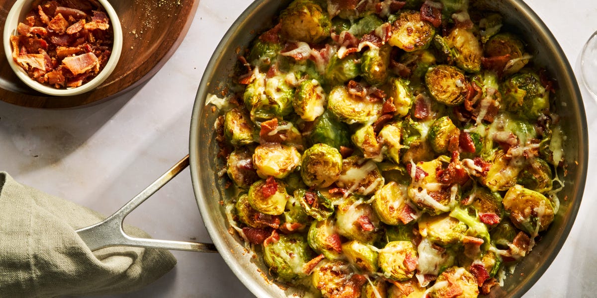 This cheesy Brussels sprout bake is the holiday side that even the ...