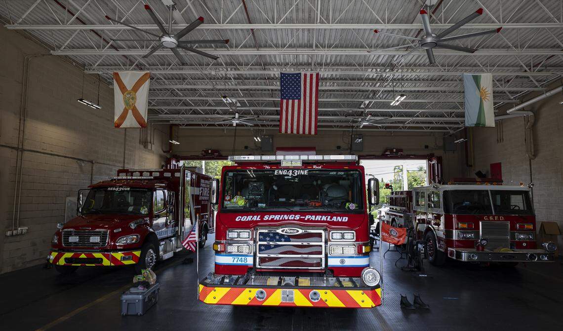 House fire reported in Coral Springs may have started outside home