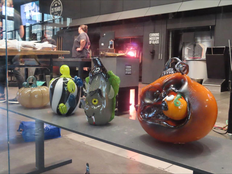 Corning Museum of Glass marks fall with glass pumpkin trials