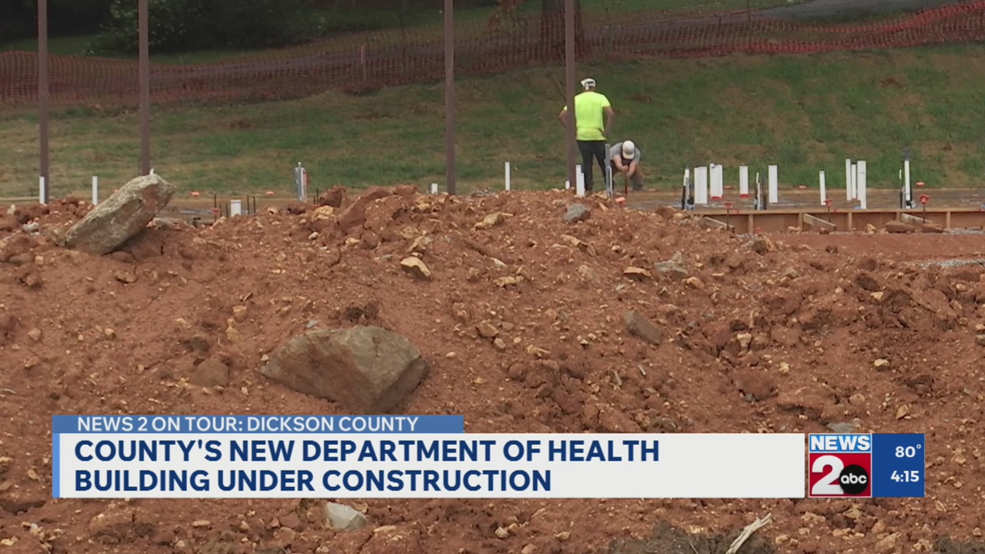 Dickson County's new Department of Health building under construction