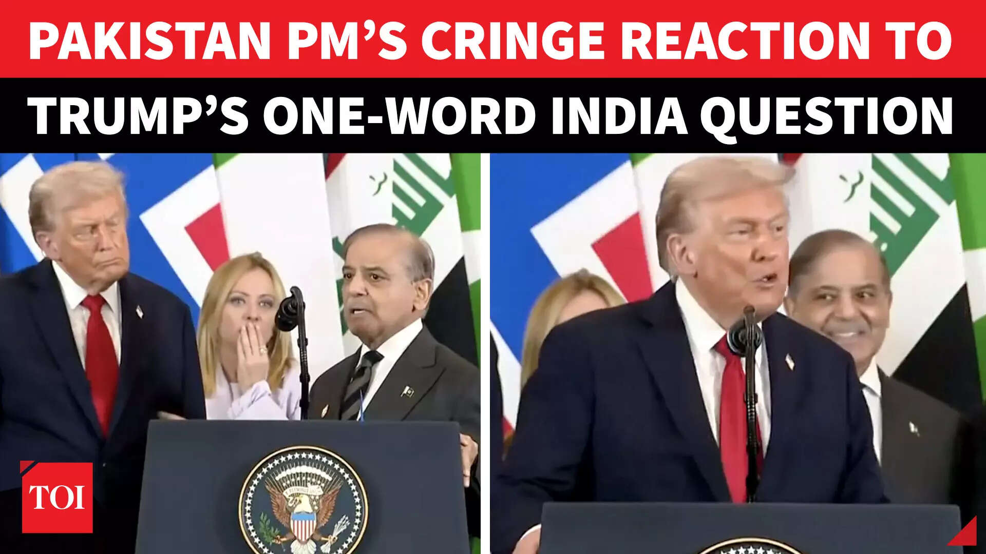 Shehbaz Sharif PARROTS Trump’s India-Pak Ceasefire Claim, Laughs ...