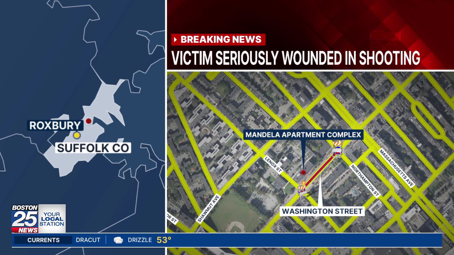 Daylight shooting in Boston leaves person with life-threatening injuries