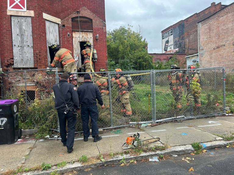 Crews put out abandoned building fire on Newton Street in Holyoke