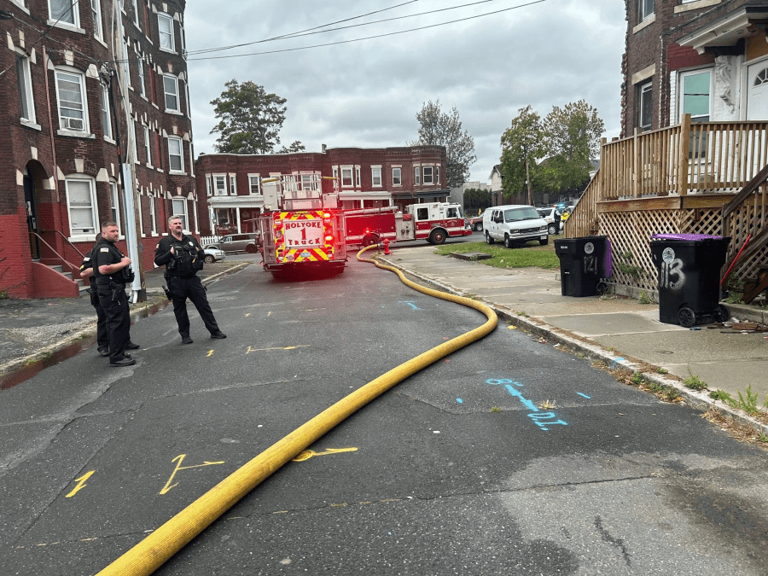 Crews put out abandoned building fire on Newton Street in Holyoke