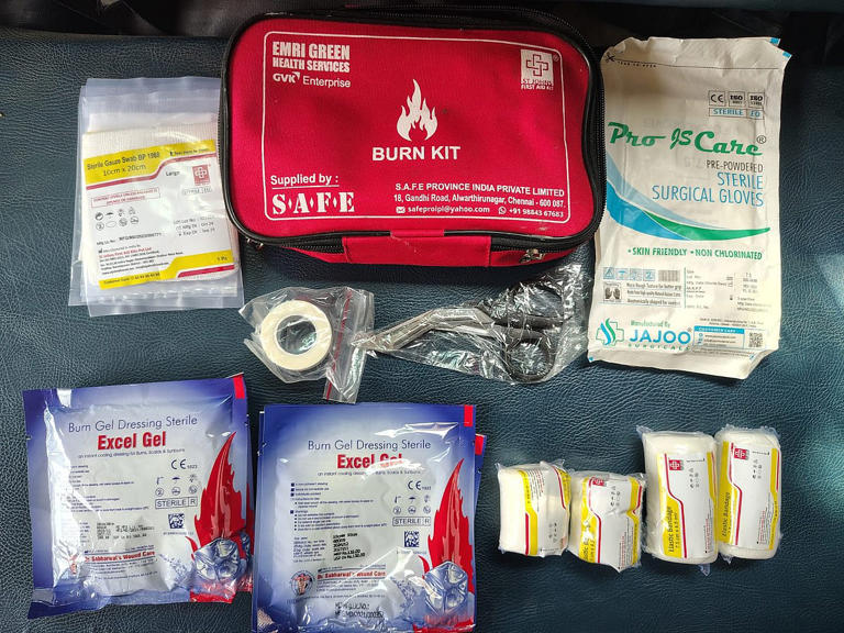 Ambulances in Tiruchy are now equipped with burn care kits deployed in ...