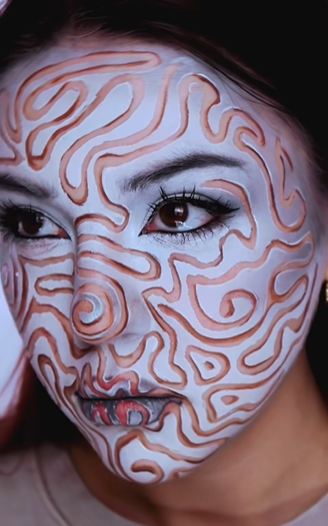 Master Creative Latex Makeup Swirls: Step-by-Step Tutorial