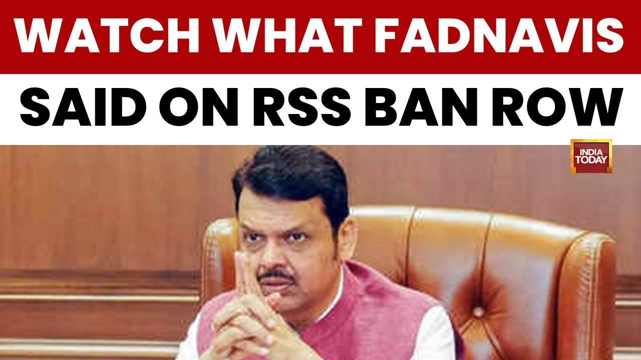 RSS Ban Row Explodes: CM Fadnavis Dares Karnataka Govt, Invokes Indira ...