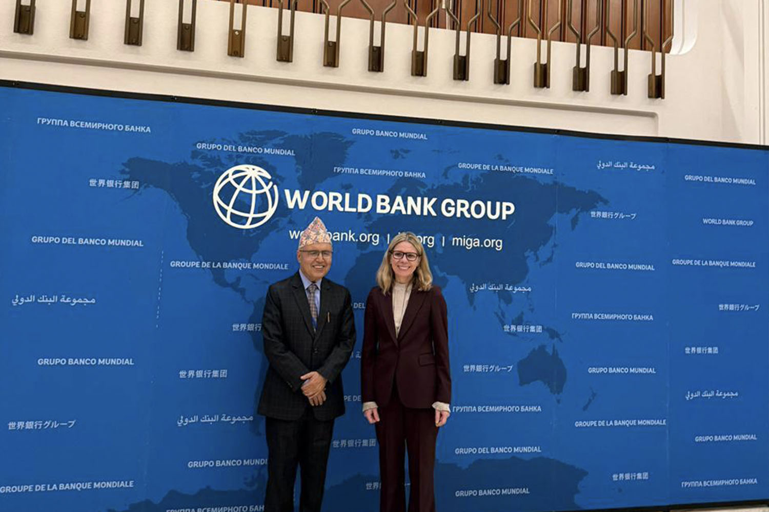 Finance minister meets World Bank, IMF officials in Washington