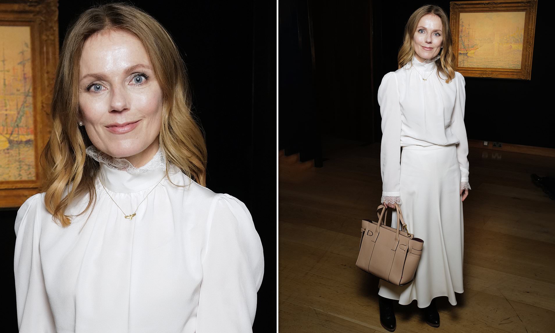 Geri Horner dazzles at Christie's London event as husband Christian ...