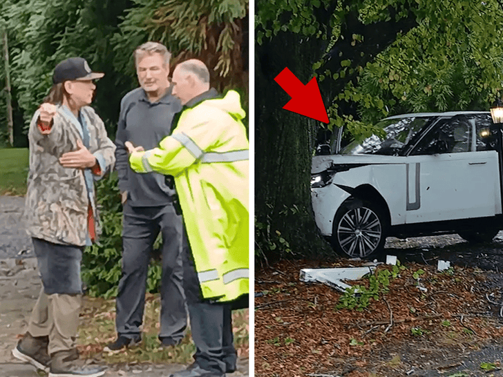 Alec and Stephen Baldwin Plow Their Range Rover into a Tree, and Survive