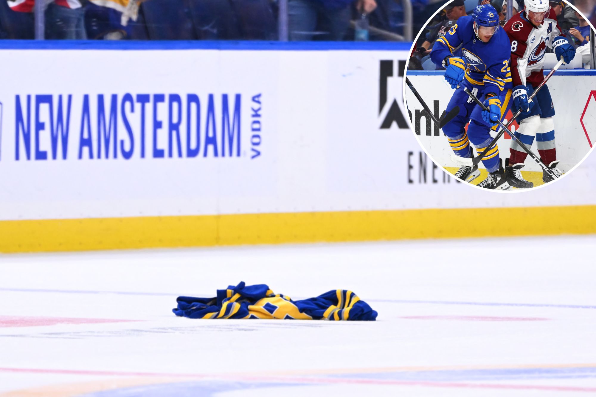Sabres fan tossed jersey to the ice after three straight losses to open ...