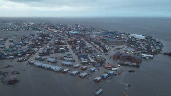 Western Alaska flooding damage: Dramatic videos show typhoon's impact ...