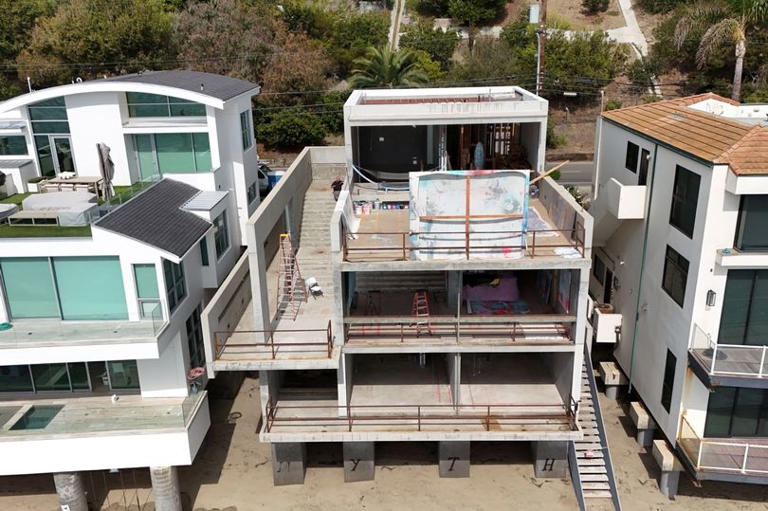 Inside Kanye West's $57 million Malibu beachfront mansion he totally gutted