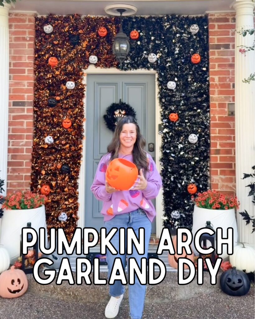 Over-the-Top Pumpkin Arch DIY (Using Dollar Tree & Walmart Finds!)