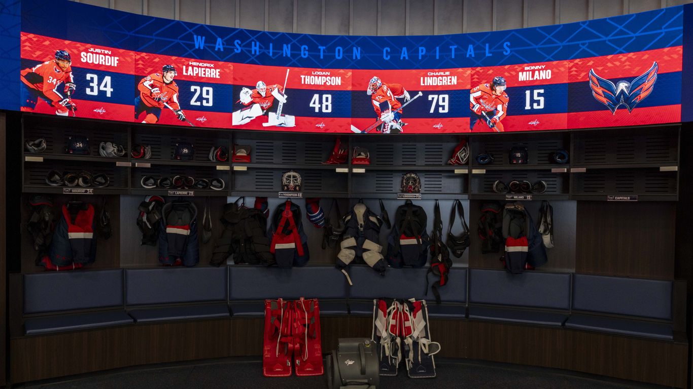 Look inside the Washington Capitals' new locker room