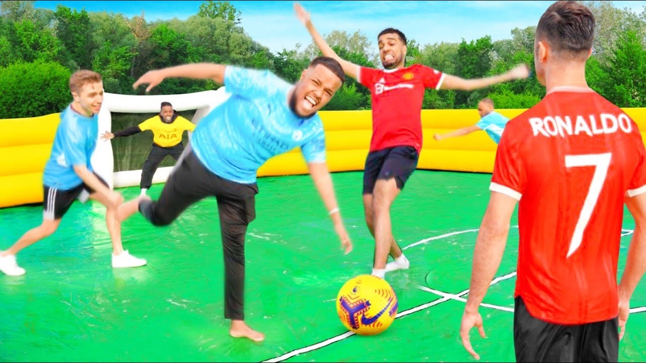 The funniest slip n slide football game ever