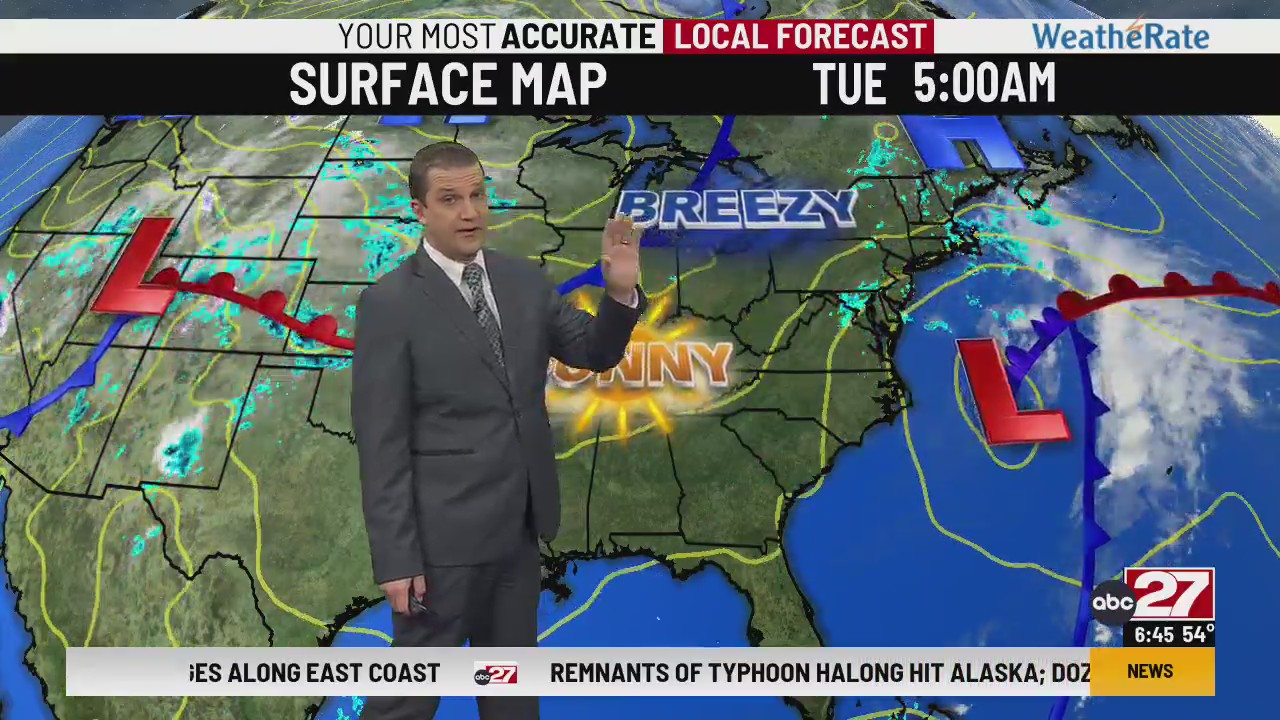 Brett's Tuesday Morning Daybreak Forecast