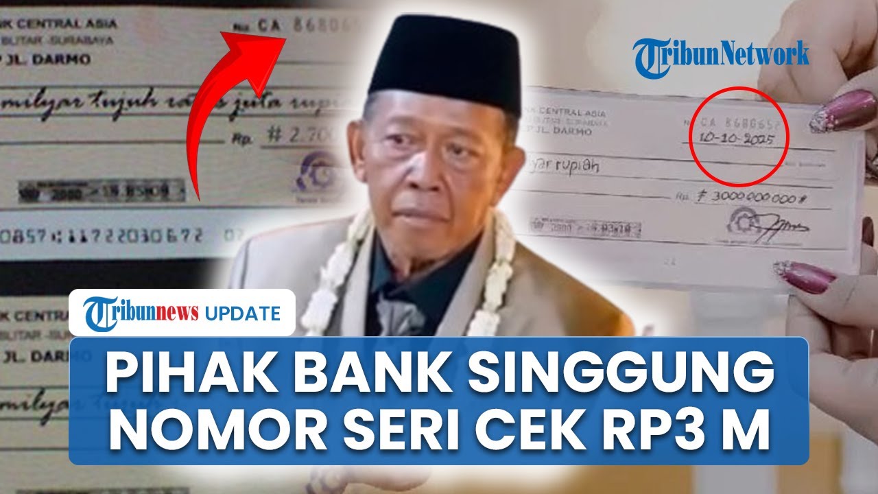 Penjelasan Pihak Bank soal Viral Mahar Cek Rp 3 Miliar Mbah Tarman ...