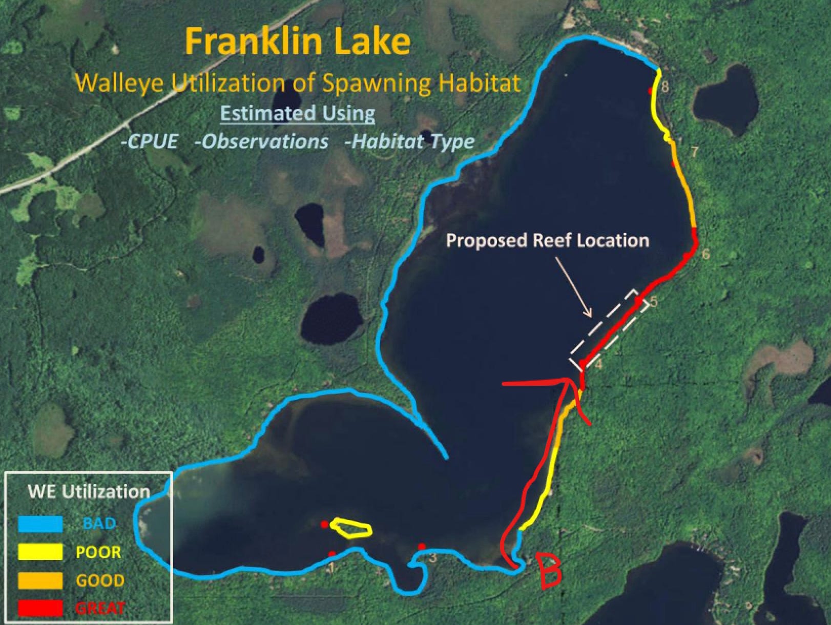 DNR approves walleye spawning reef project at Franklin Lake in Forest ...