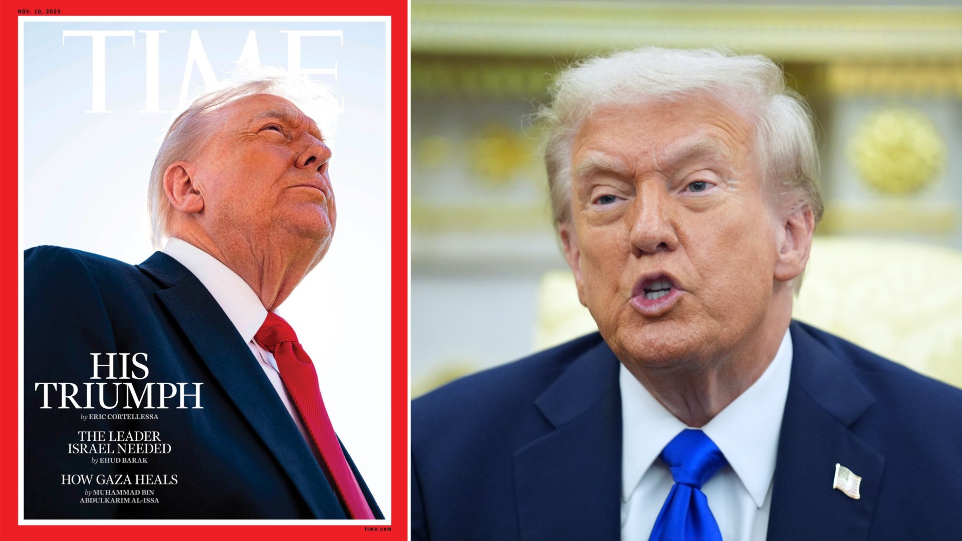 Trump slams TIME cover for 'disappearing' his hair