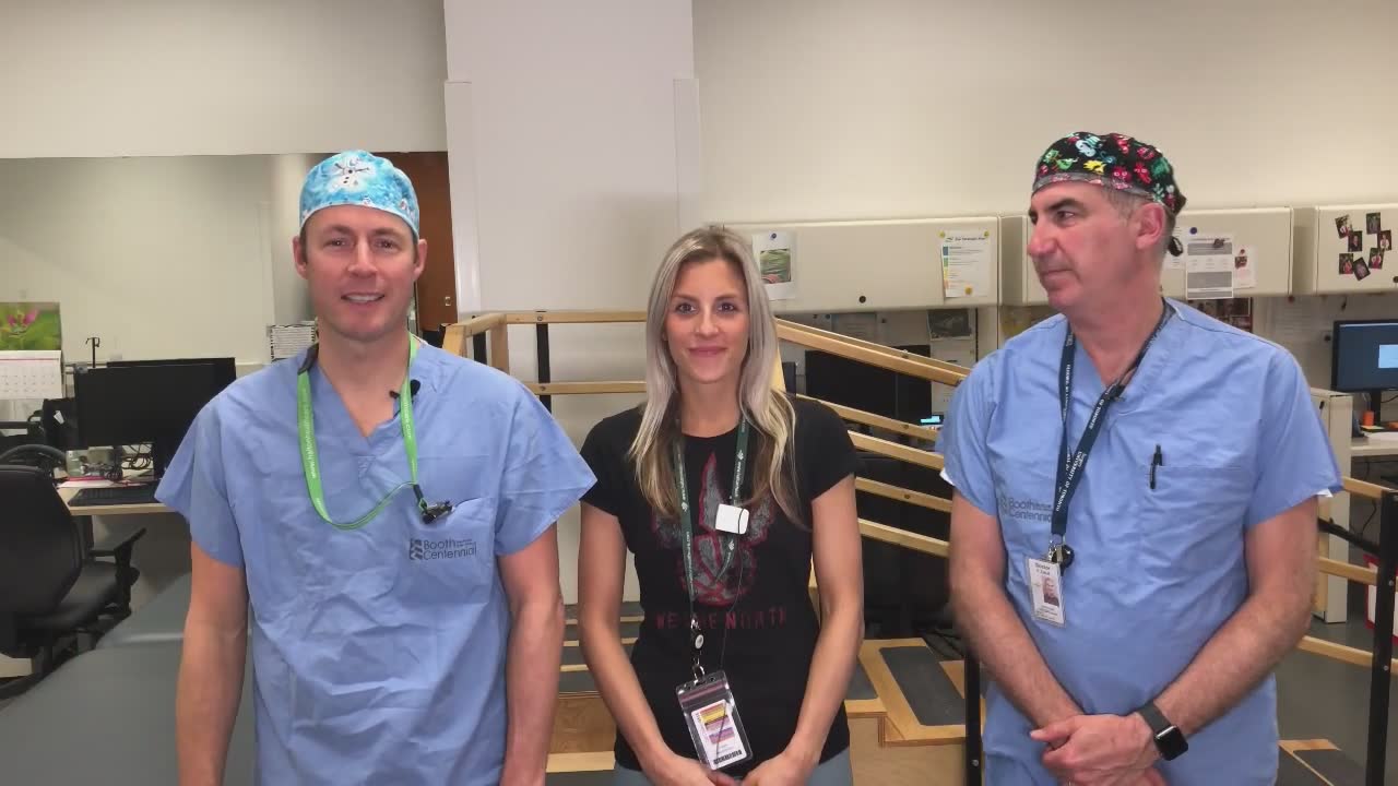 Proper use of canes and walkers after surgery