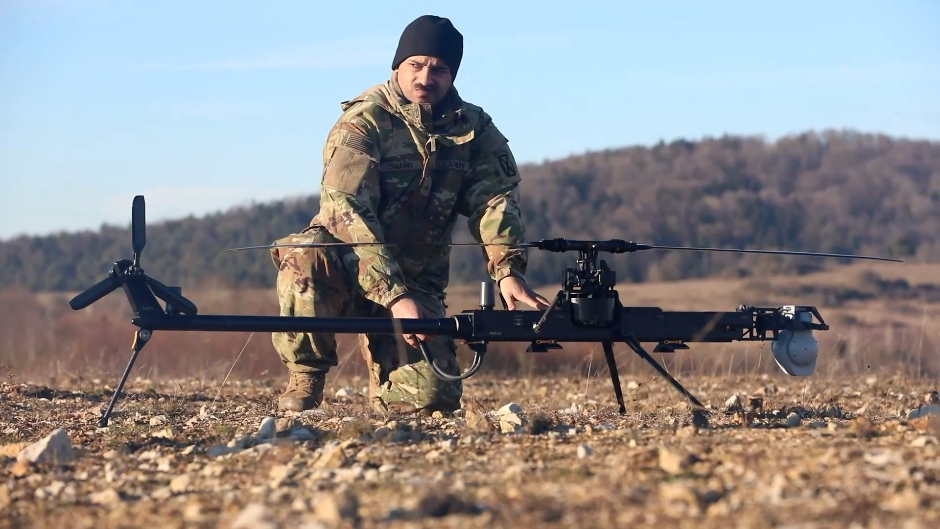 US Army Training with Drone