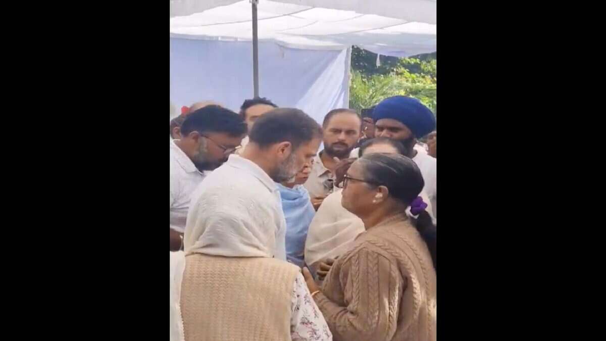 Rahul Gandhi meets family of Telugu Dalit IPS officer Puran Kumar