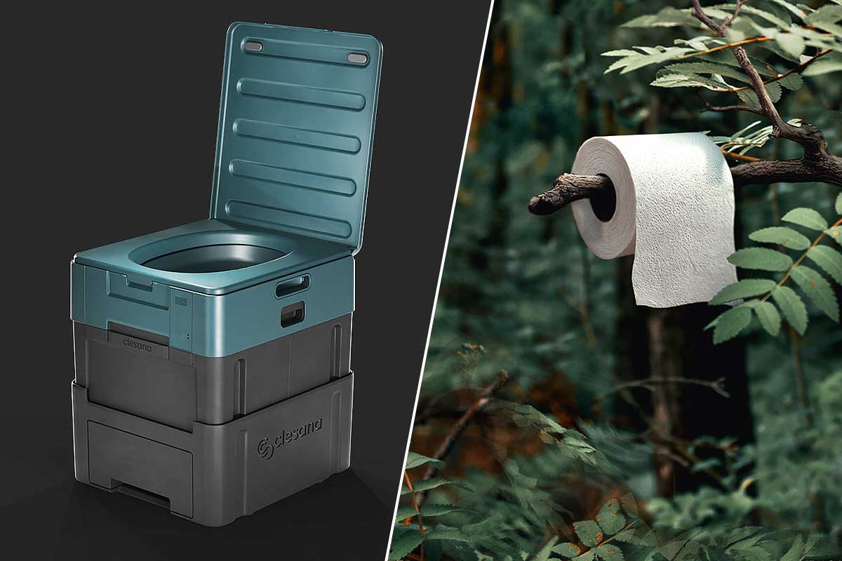 La valise Clesana X1 est un WC portable, extensible et autonome parfait ...