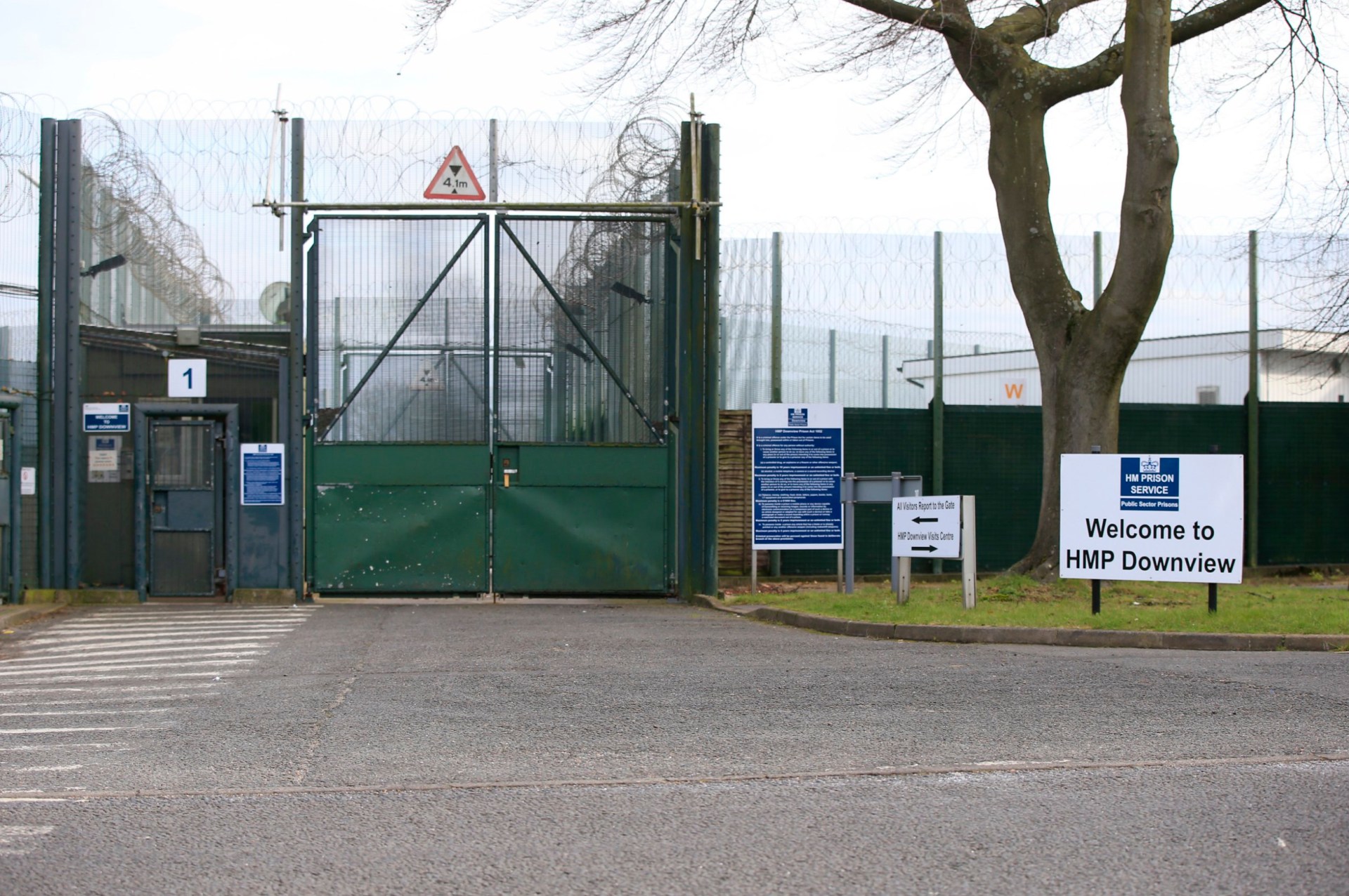 Prison lockdown as inmate picked tomatoes nearby