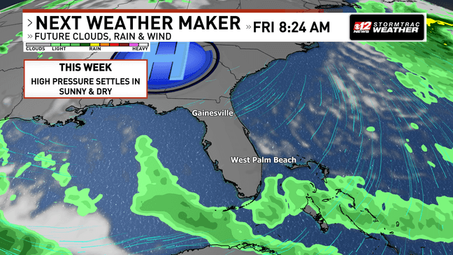High pressure in control this week with seasonable temperatures