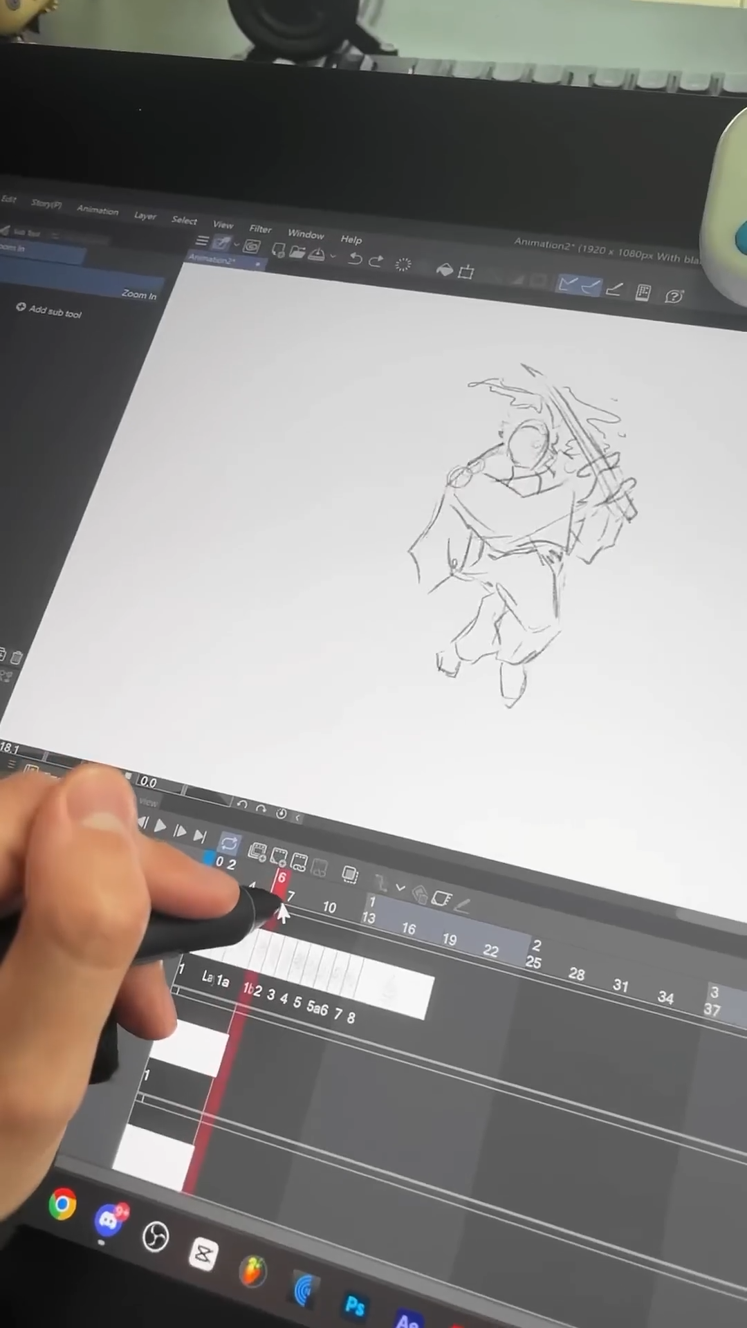 1 Hour Animation Test Using Rough Sketches