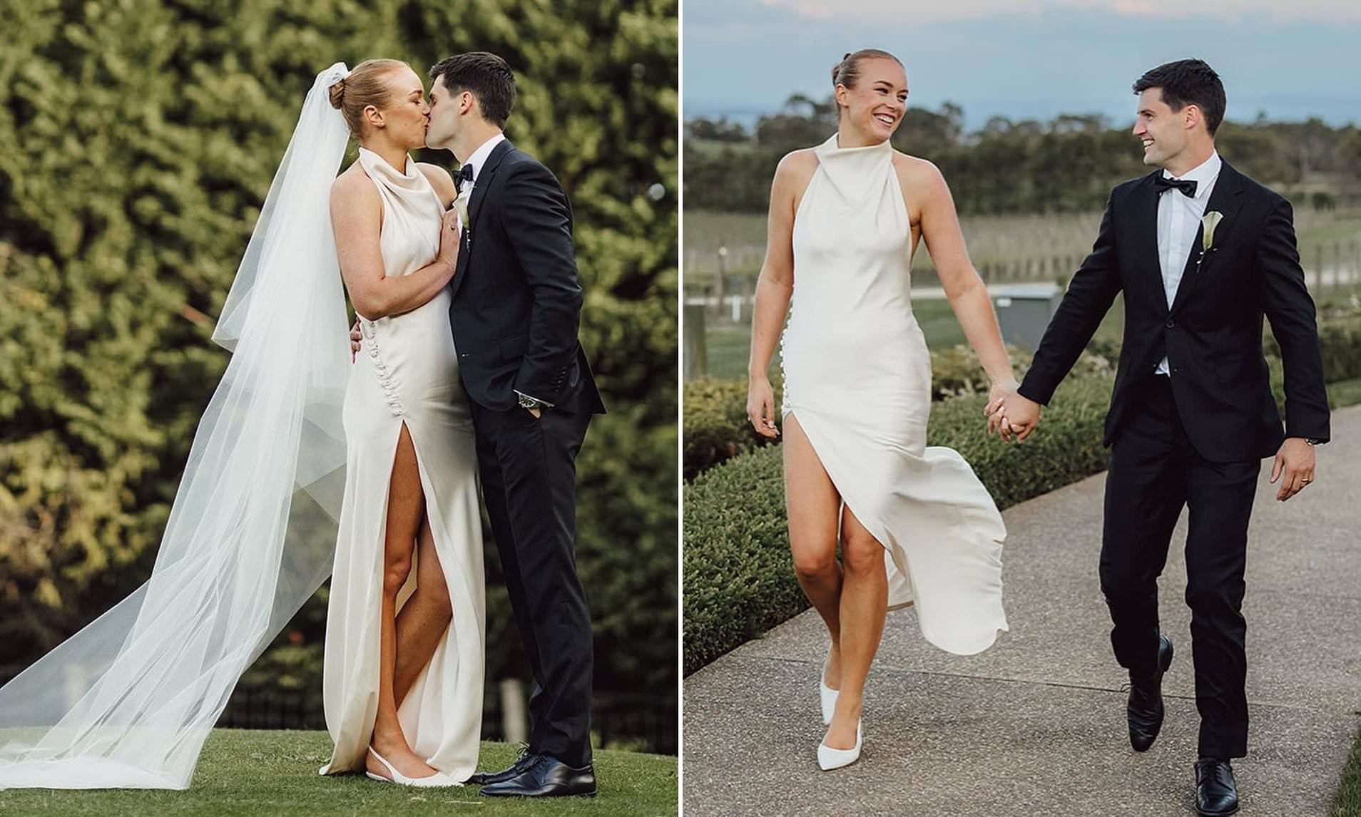 Nic Newman marries longtime love Samantha Paterson in stunning ...
