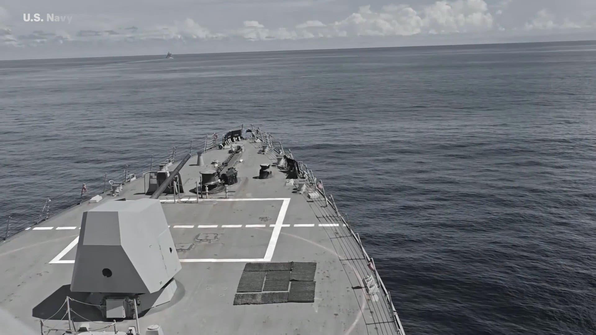 U.S. Navy Conducts Sinking Exercise