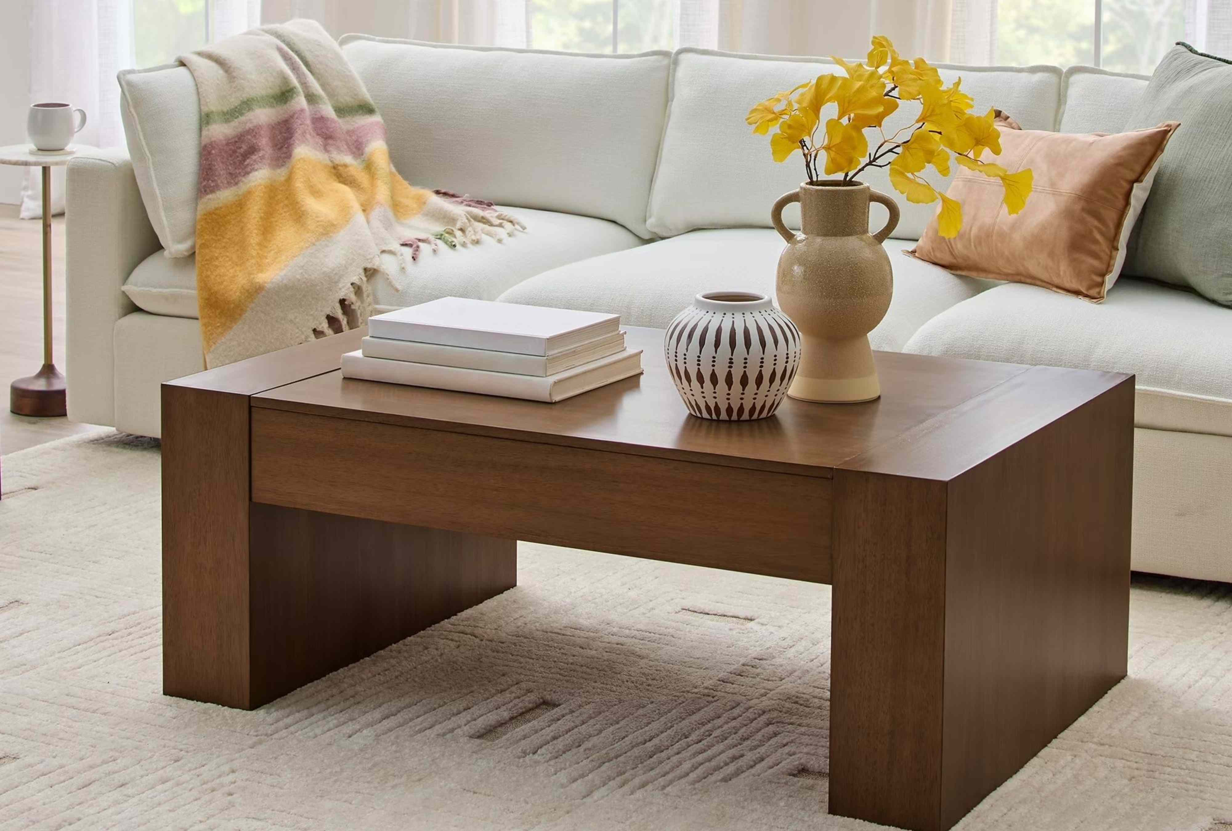 Chunky Coffee Tables Are Trending—Here’s How to Style One at Home