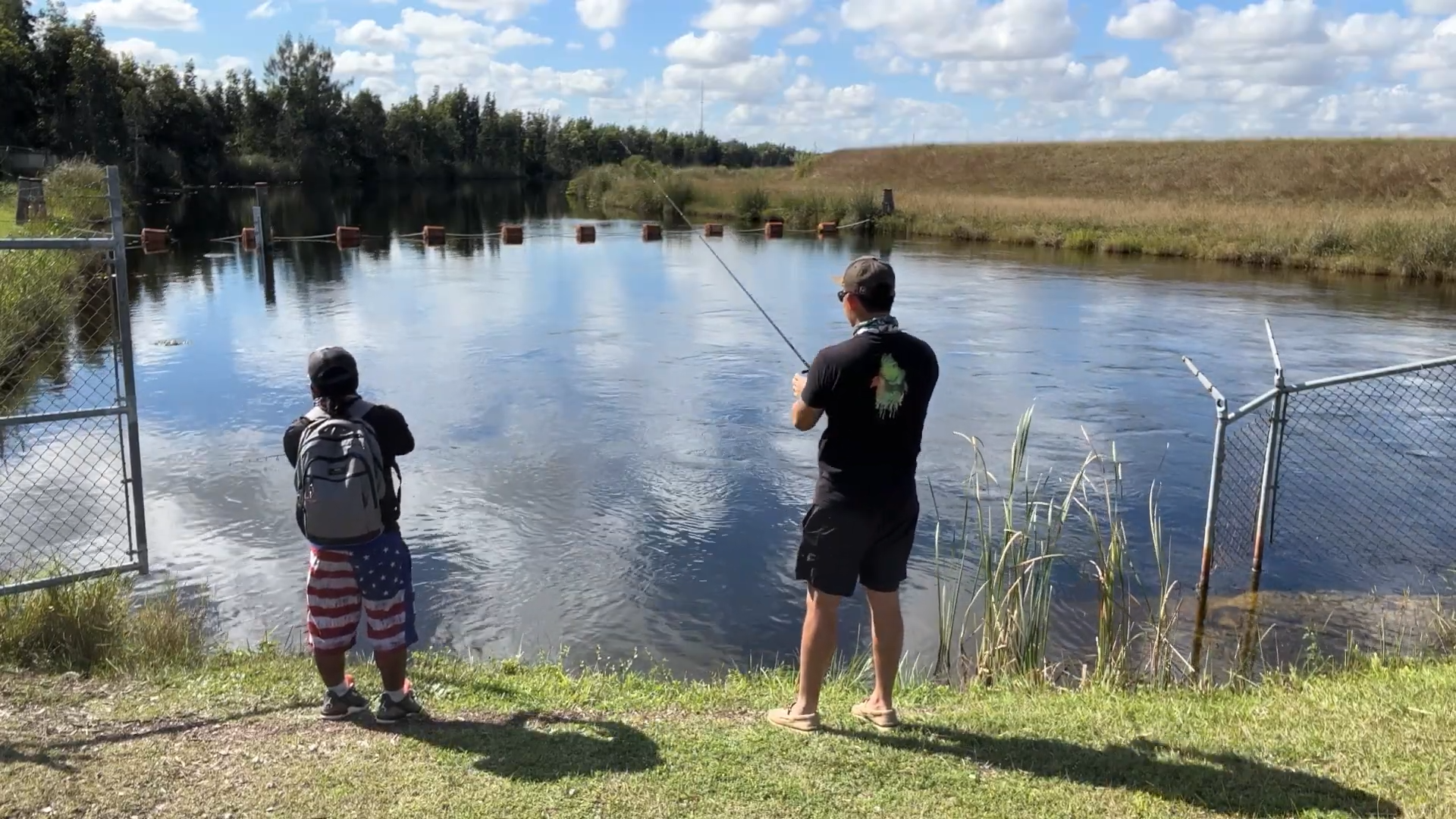 Monster Mike and I take on wild spillway fishing