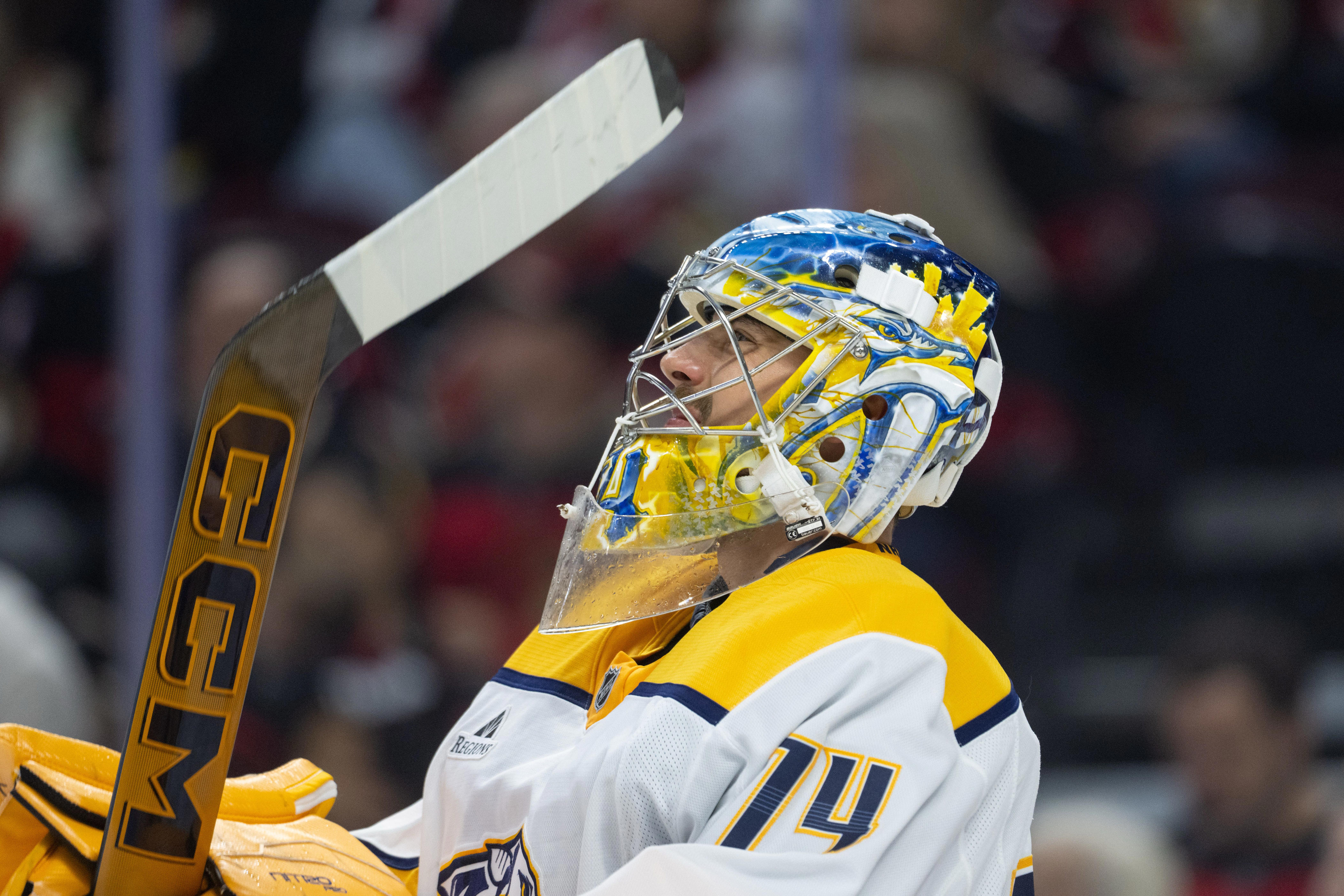 Did Senators anger Juuse Saros? Predators goalie irritated during pregame
