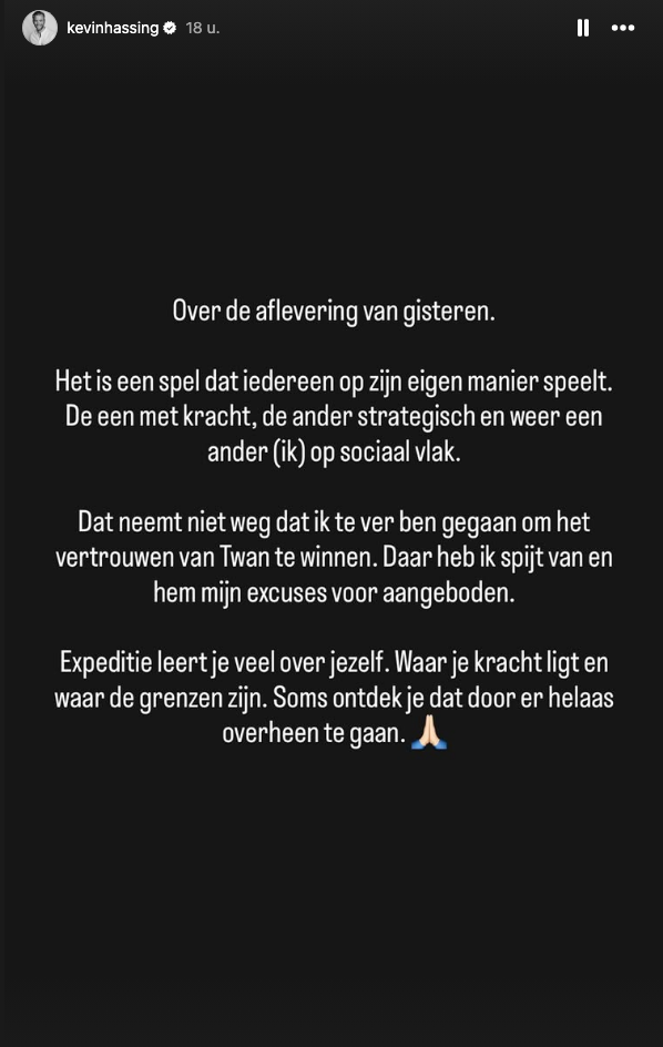 Twan Kuyper laat van zich horen na heftige eilandraad in Expeditie Robinson