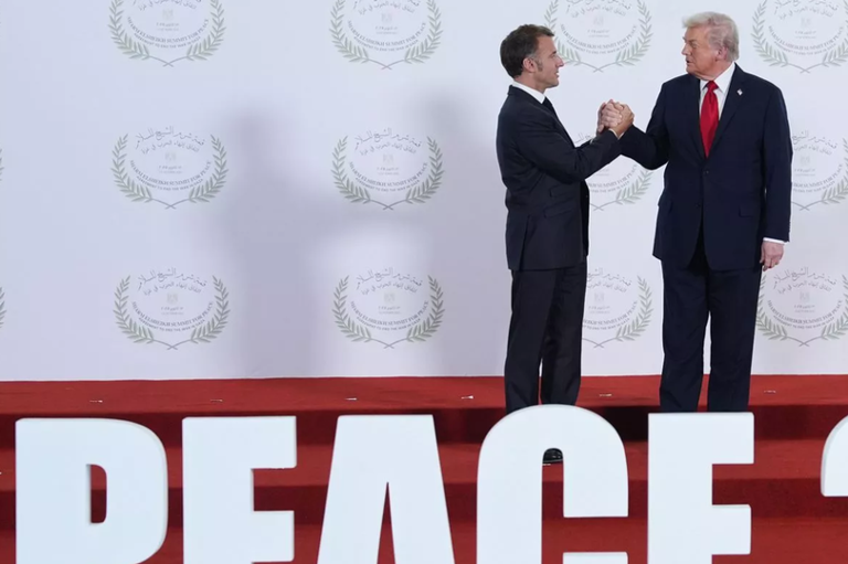 Donald Trump's icy 'five-word threat' to Emmanuel Macron during ...