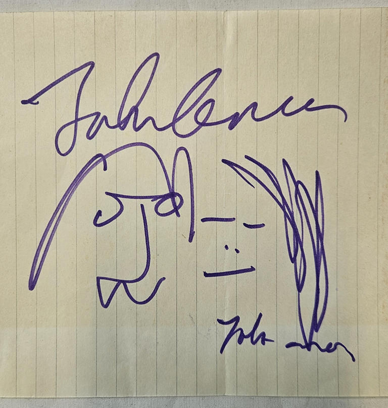 Autograph collection including Albert Einstein and John Lennon set for ...