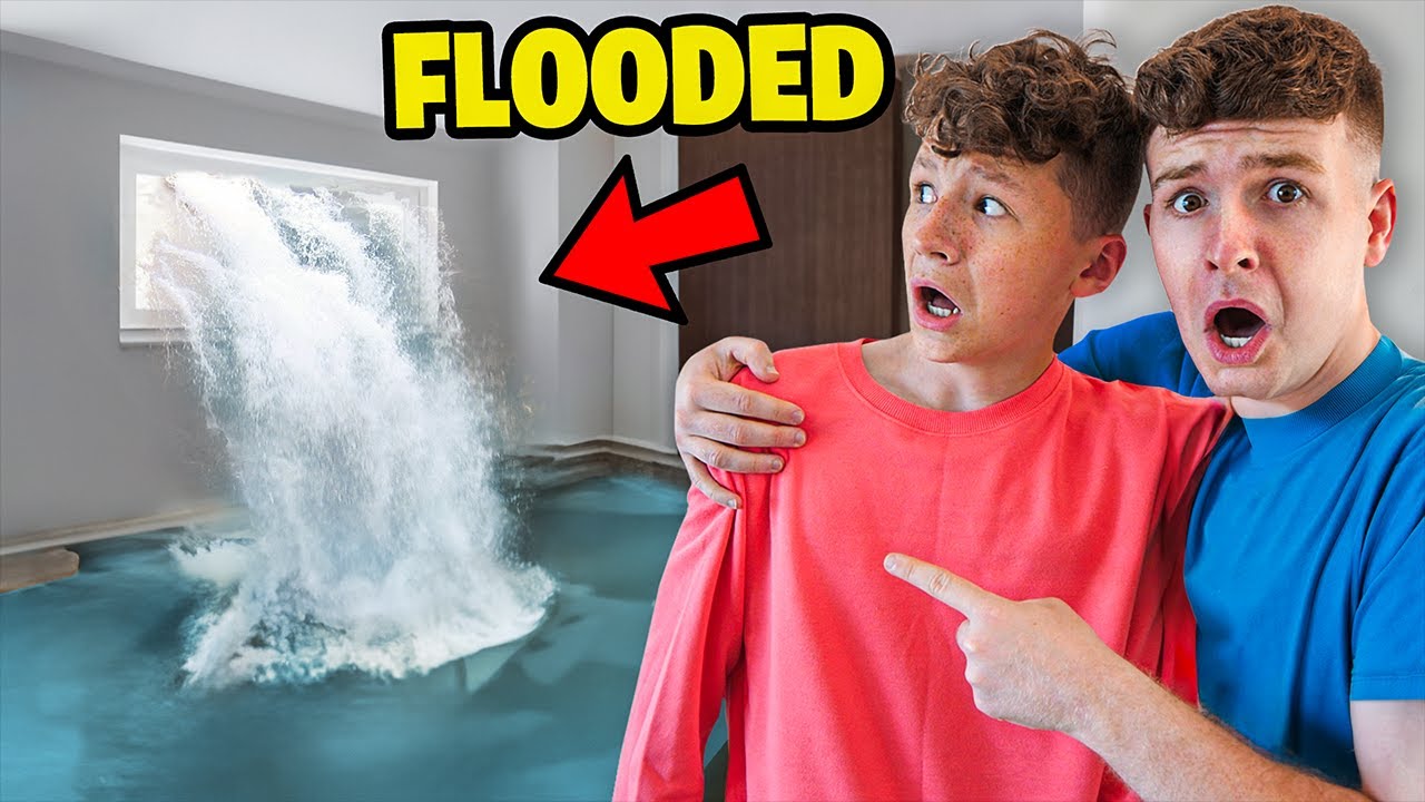 Pranking my family with fake house flood