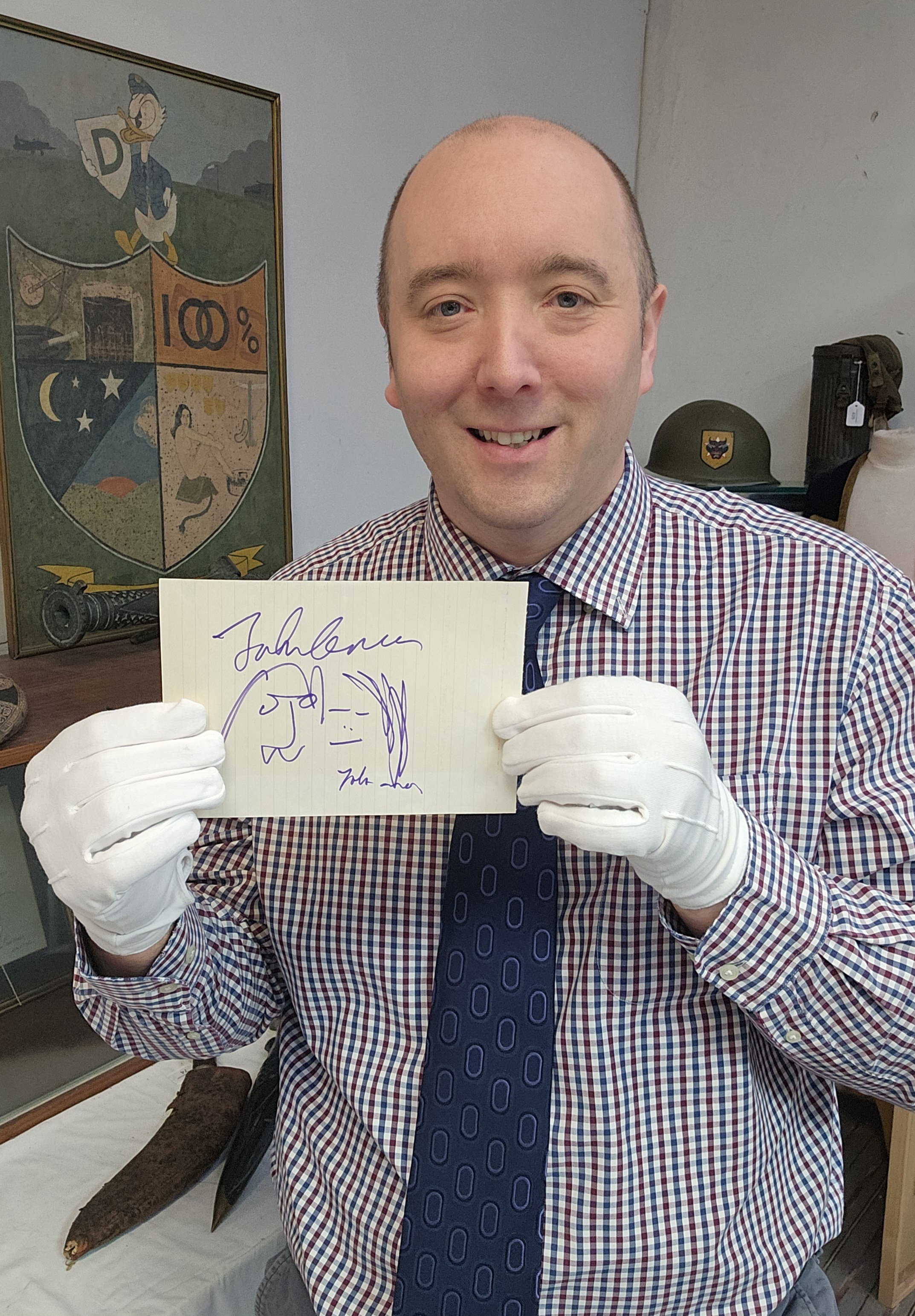 Autograph collection including Albert Einstein and John Lennon set for ...