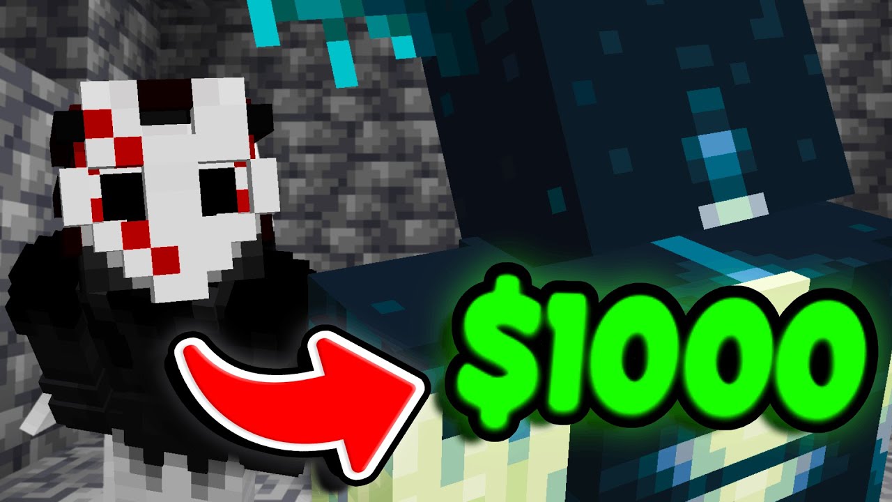 Minecraft Challenge: Surviving the Warden for $1000