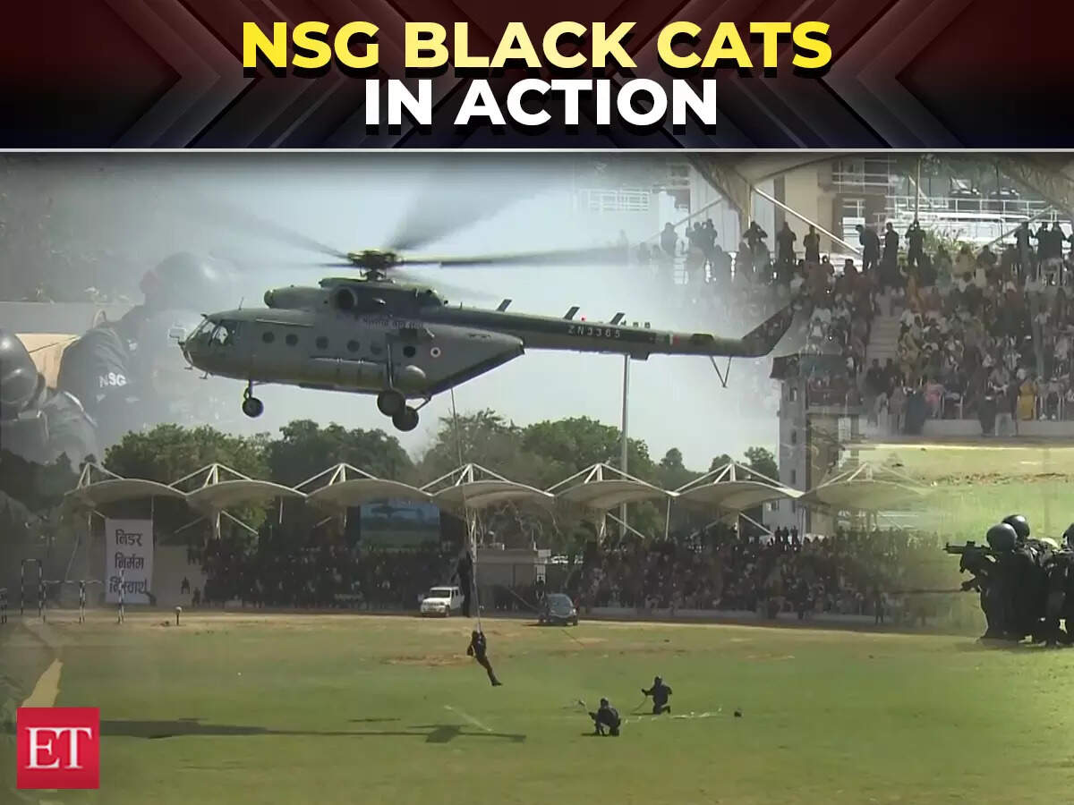 Watch: NSG Commandos stage live anti-terror drill on Raising Day