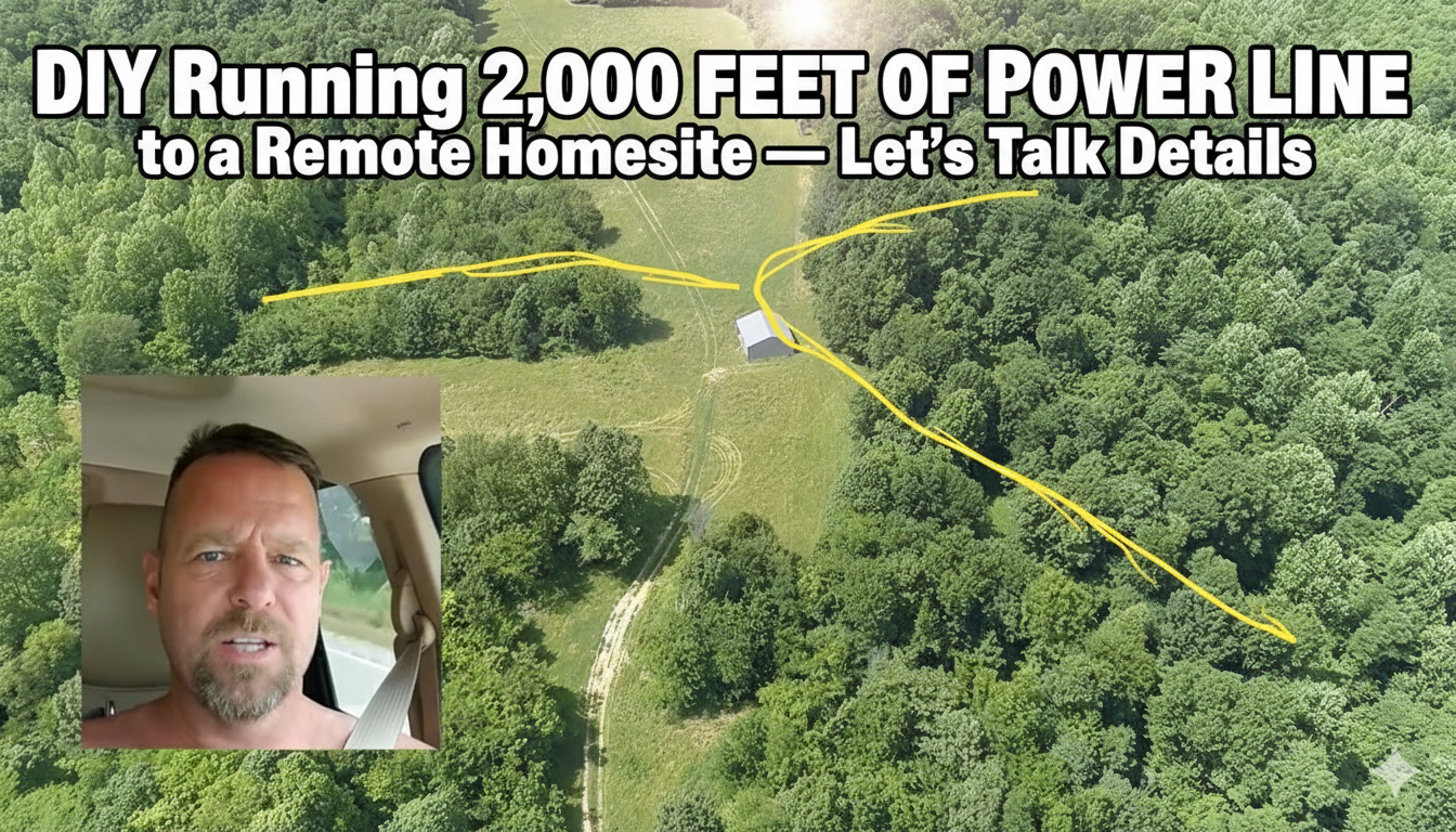 DIY Running 2,000 Feet of Power Line to a Remote Homesite — Let’s Talk ...