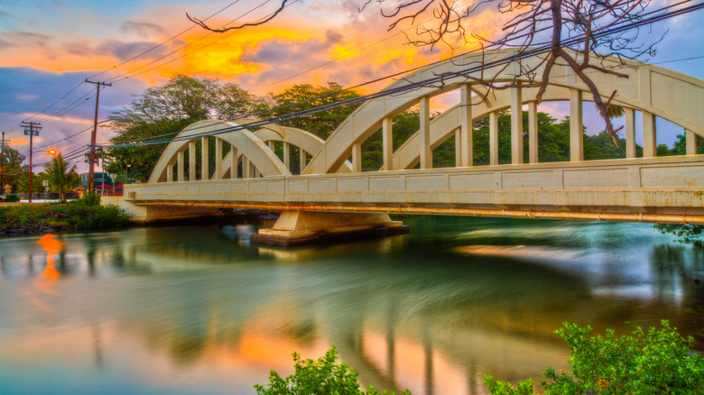 Hawaii's Stunning Bridge In The Heart Of Haleiwa Is Situated On A ...