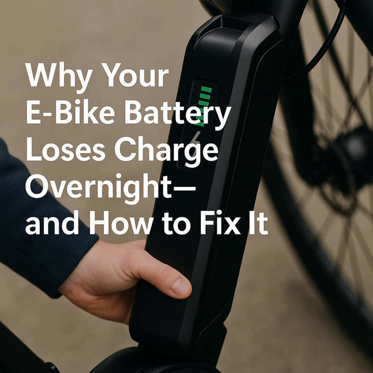 Why Your E-Bike Battery Loses Charge Overnight — and How to Fix It