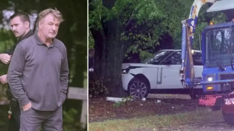 Alec Baldwin e irmão do ator sofrem acidente de carro em Nova York