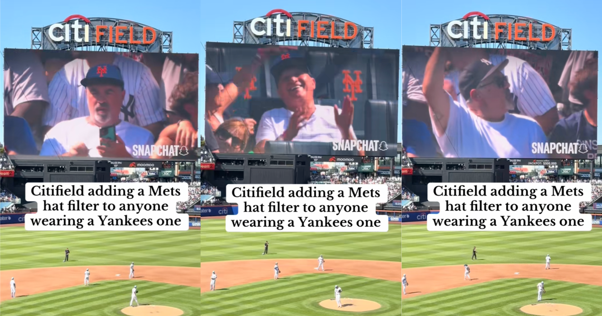 Yankees Fans Got Pranked On The Jumbotron With An AI-Generated Mets Hats
